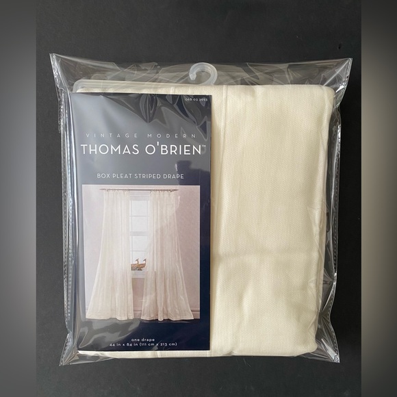 Thomas O’Brien | Accents | Thomas Obrien Box Pleat Striped One Drape ...